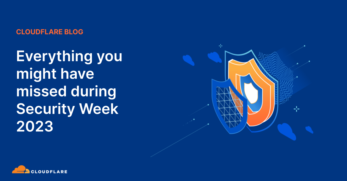 Everything you might have missed during Security Week 2023