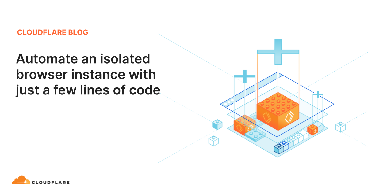 Automate an isolated browser instance with just a few lines of code