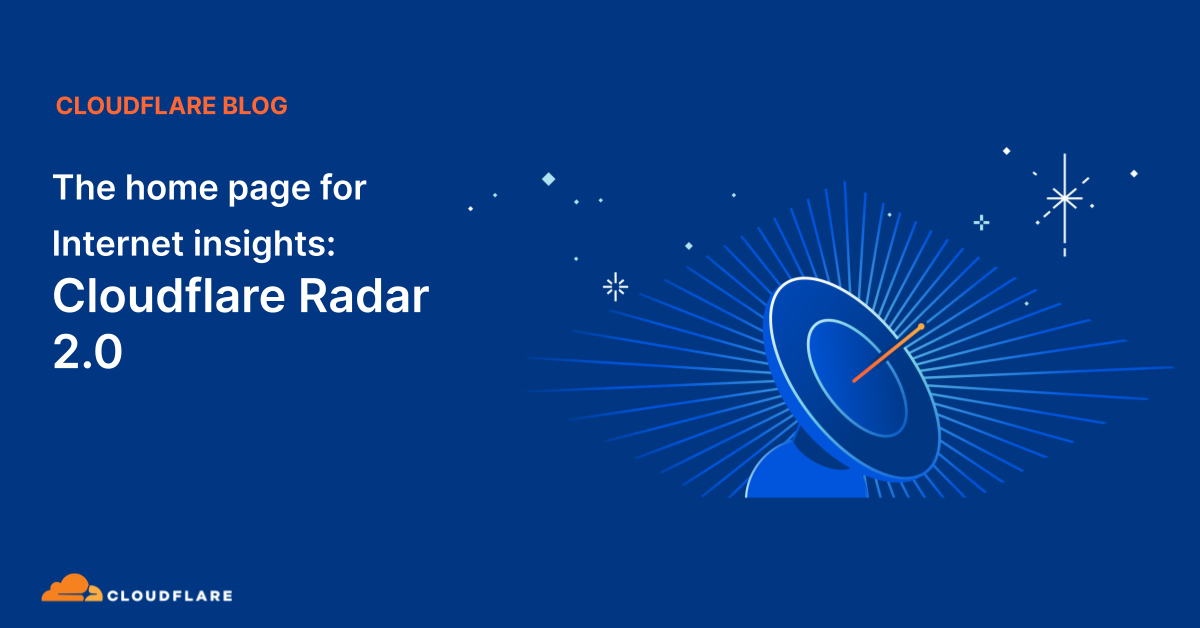 The home page for Internet insights: Cloudflare Radar 2.0