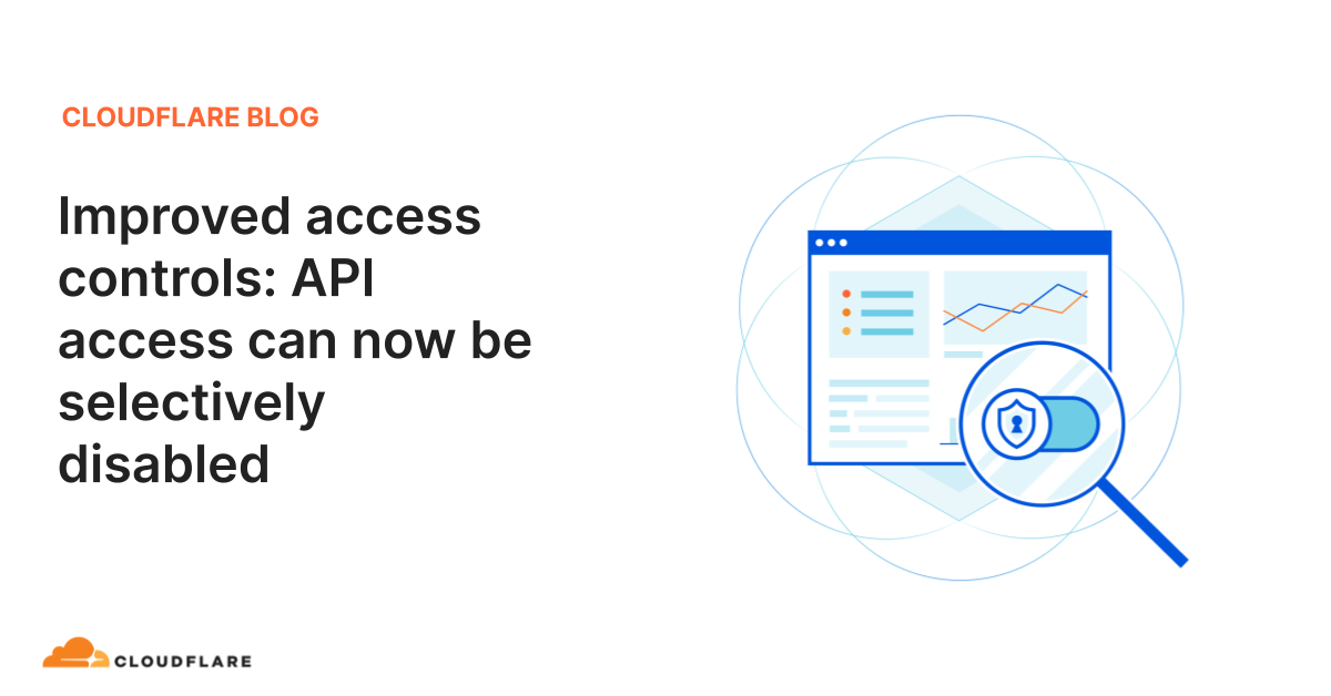 Improved access controls: API access can now be selectively disabled Improved access controls: API access can now be selectively disabled